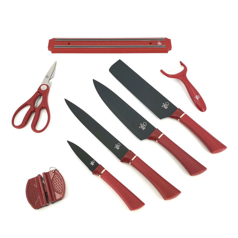 Set de cuchillos para cocina Master Chef - rojos - Empresas CTM